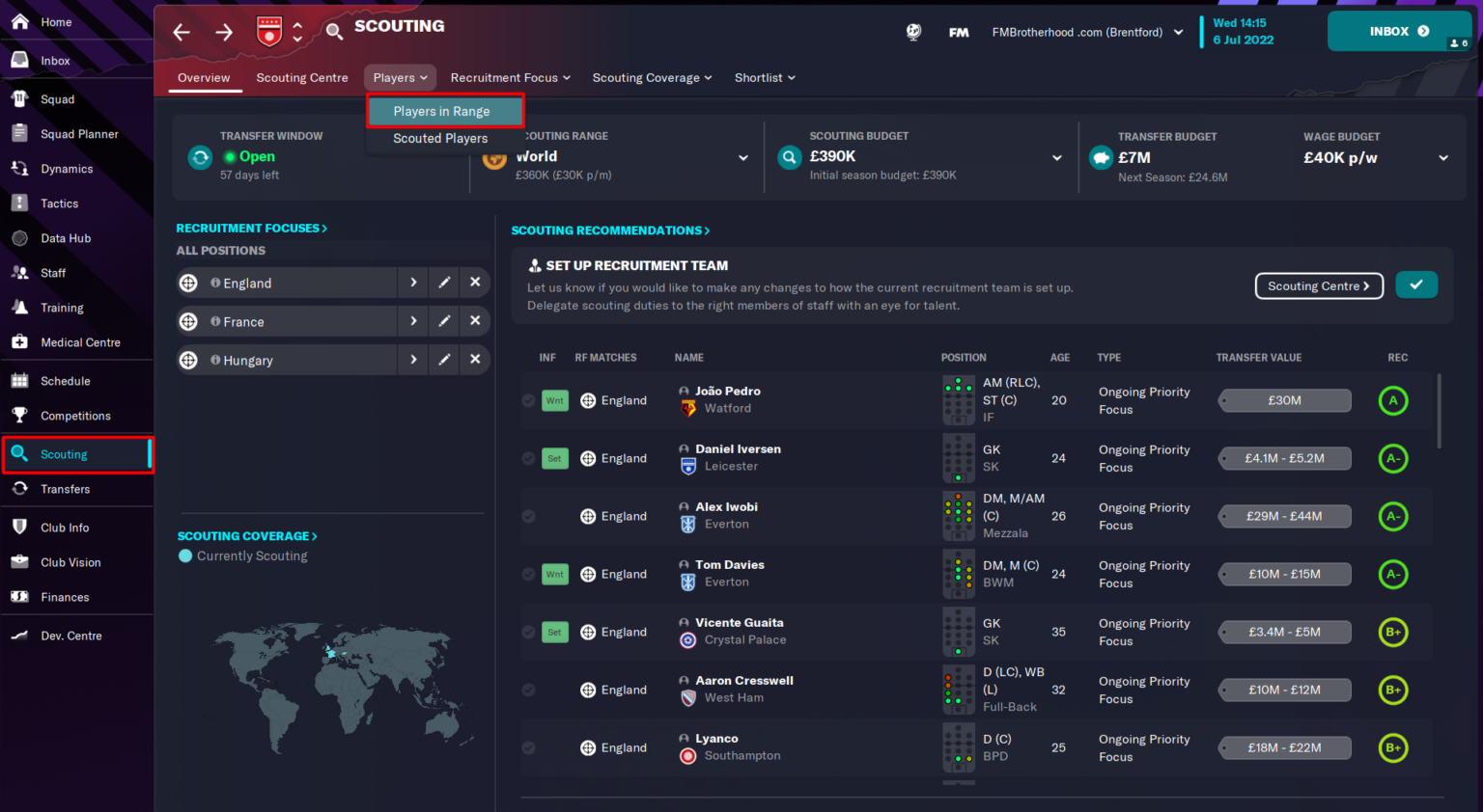 How to Find Free Agents in Football Manager - FMBrotherhood