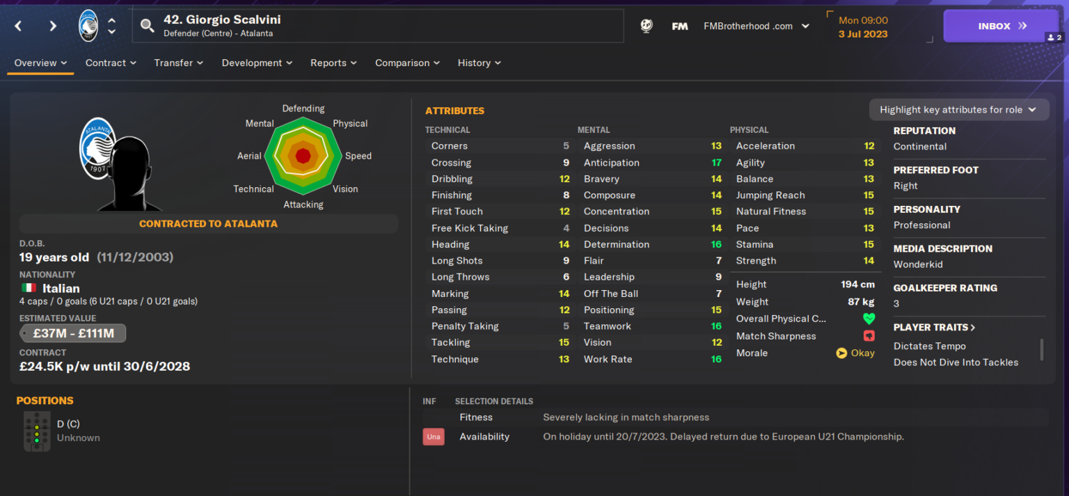 11 Best Wonderkid Centre Backs in FM24 - FMBrotherhood